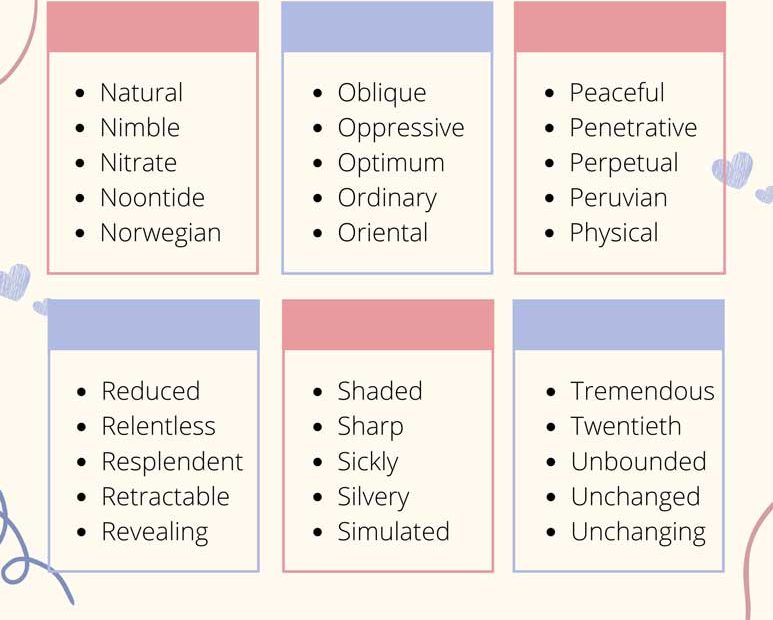 350+ Adjective Words to Describe Sun and Sunlight