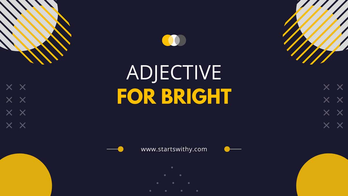 55+ Adjective Words to Describe Bright