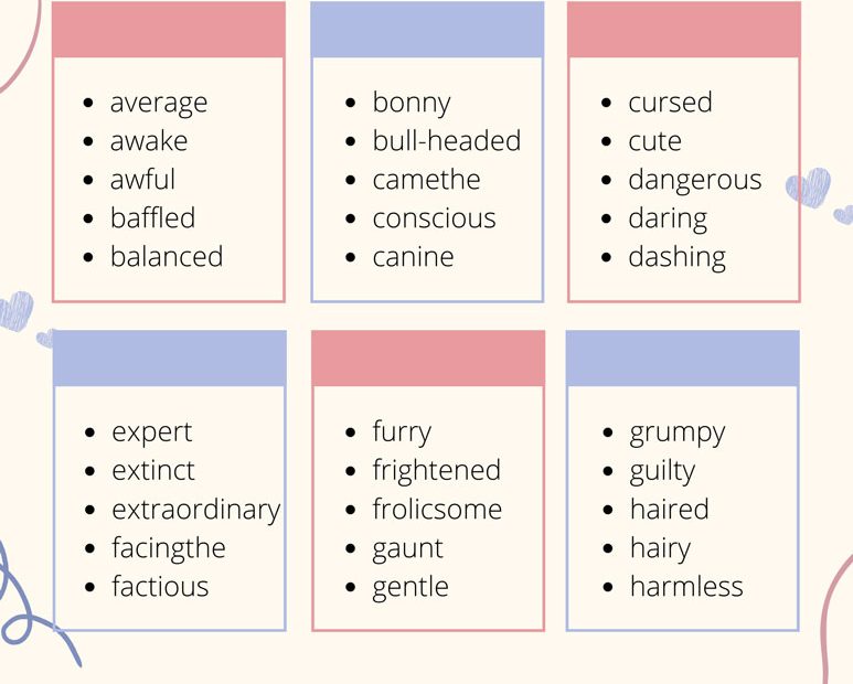 900+ Adjective Words to Describe Dogs