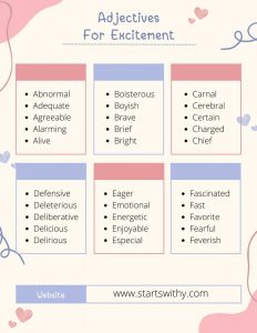 350+ Adjectives For Excitement - How To Describe Excitement?