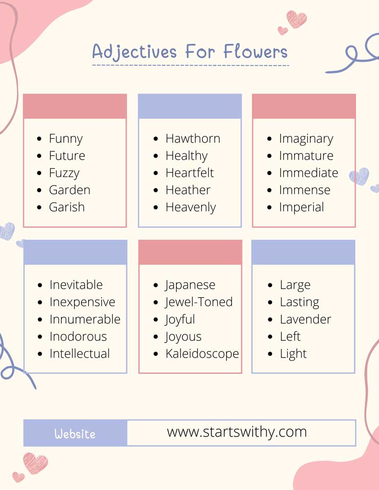 Adjective Words To Describe A Garden | Fasci Garden
