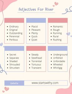450+ Adjectives Words to Describe a River With Examples