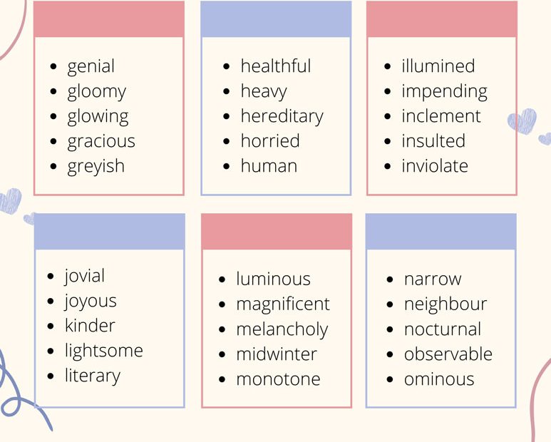 450+ Adjective Words to Describe Sky