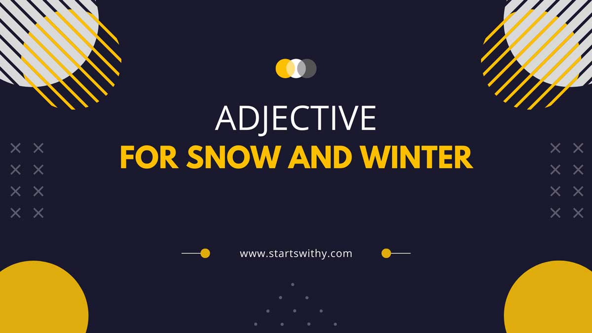 500 Adjective Words to Describe Snow and Winter