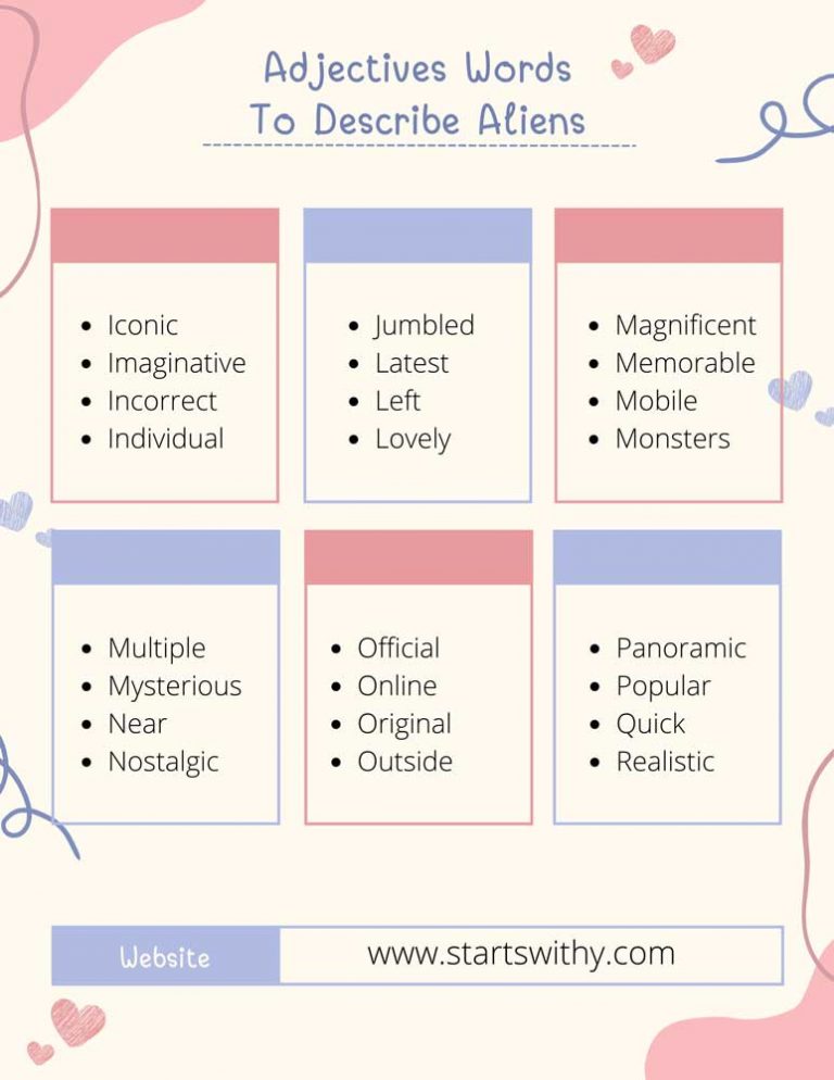 250+ Adjective Words To Describe Aliens
