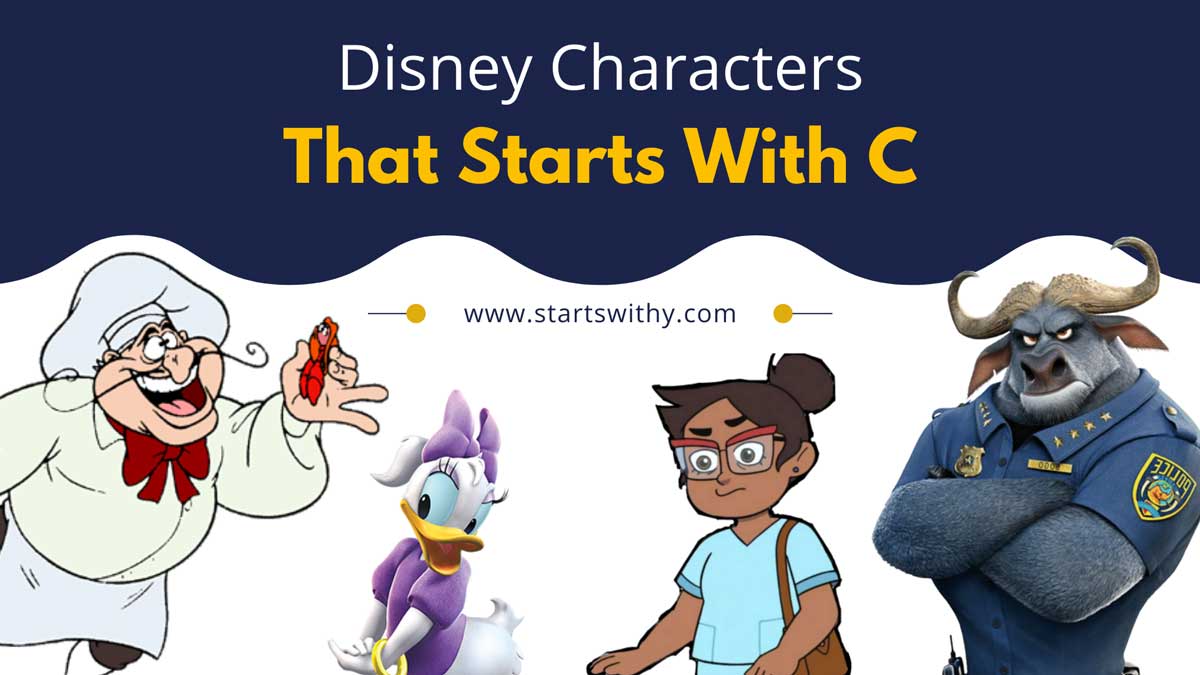 94 Disney Characters That Starts With C