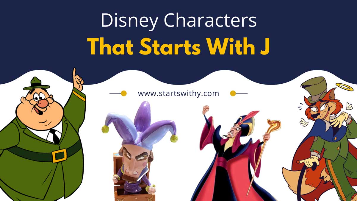 48 Disney Characters That Starts With J