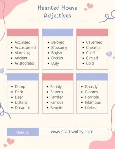 140+ Adjective Words To Describe a Haunted House