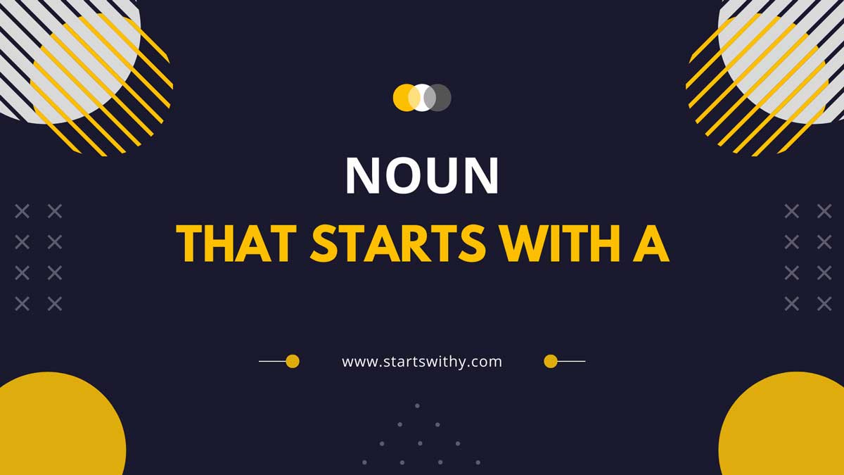 5600 Nouns That Start With A