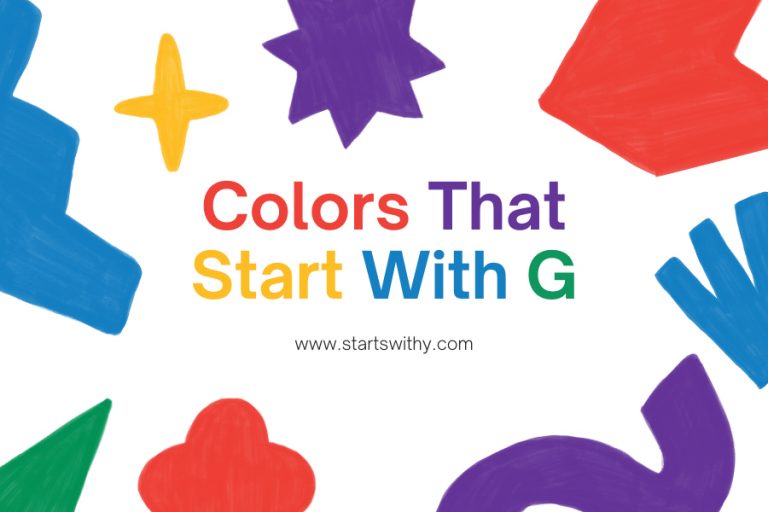 185+ Colors That Start With G (Names, Hex, RGB, CMYK)