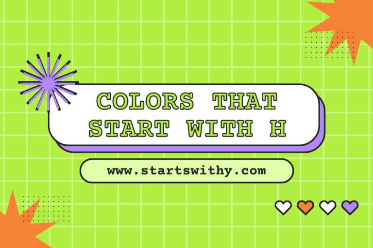 150+ Colors That Start With H (Names, Hex, RGB, CMYK)