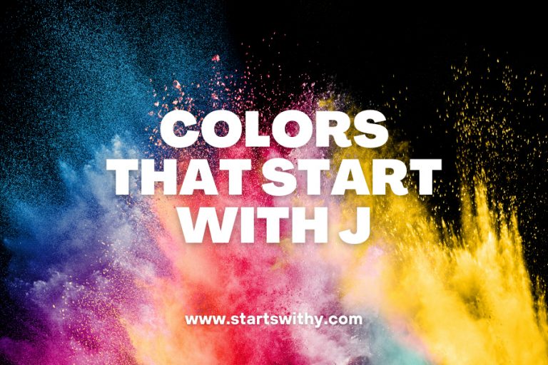 105+ Colors That Start With J (Names, Hex, RGB, CMYK)