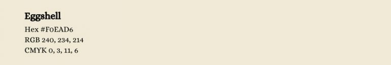 119+ Colors That Start With E (Names, Hex, RGB, CMYK)