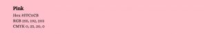 108+ Colors That Start With P (Names, Hex, RGB, CMYK)