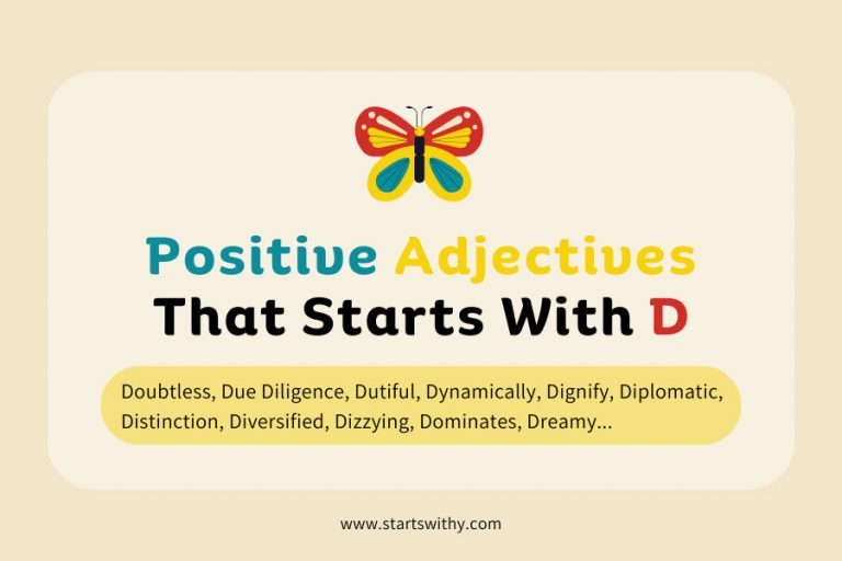 445+ Positive Adjectives That Starts With D