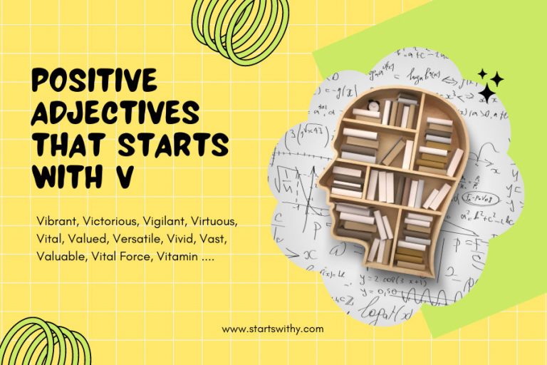 268+ Positive Adjectives That Starts With V