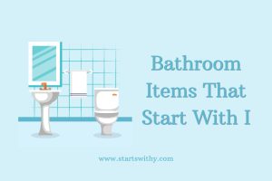5+ Bathroom Items That Start With I
