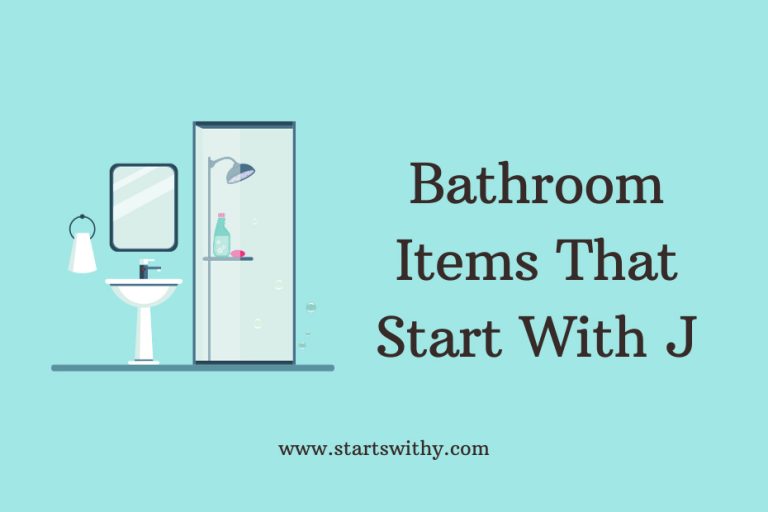 5+ Bathroom Items That Start With J
