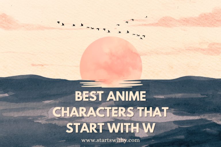 32+ Best Anime Characters That Start With W [with Images]