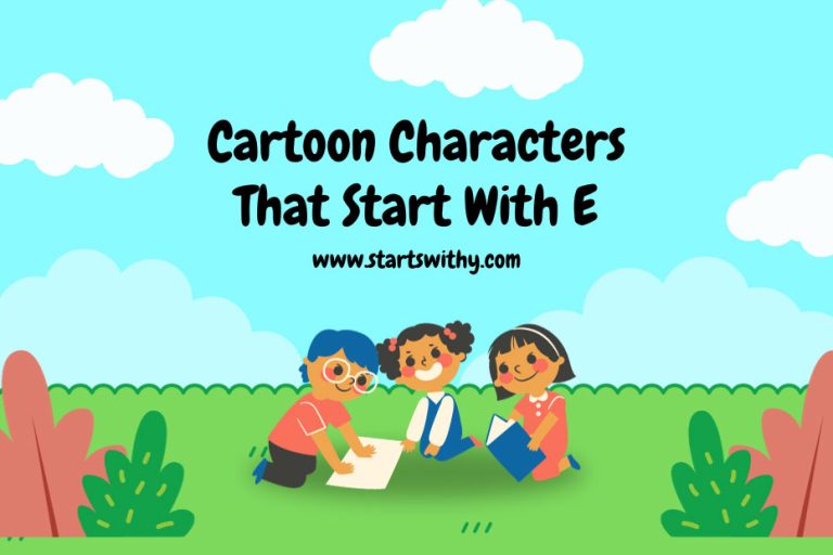 46+ Cartoon Characters That Start With E