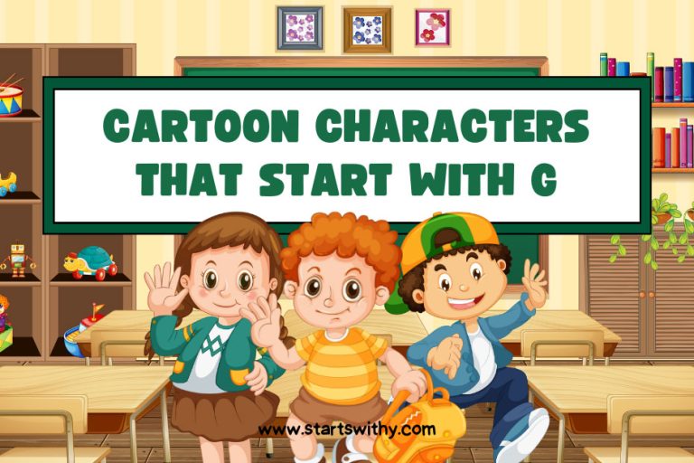 57+ Cartoon Characters That Start With G