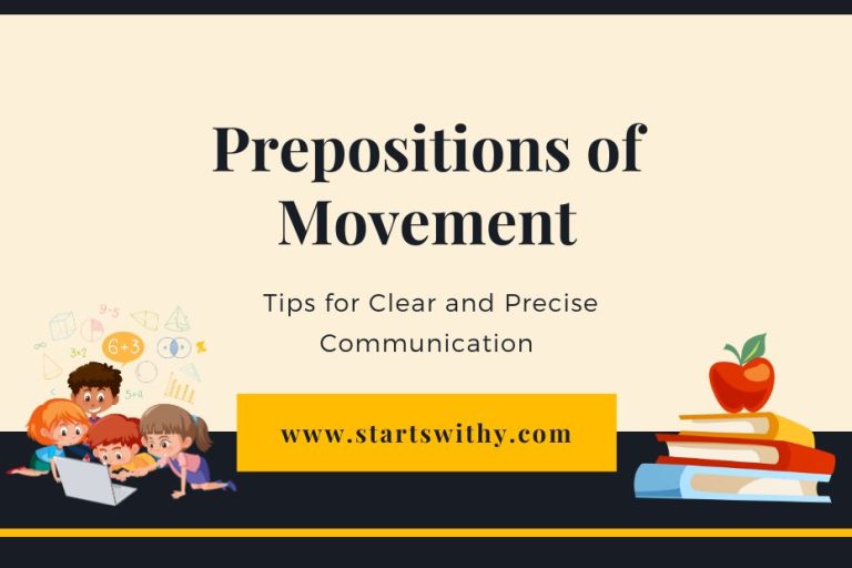 Mastering Prepositions of Movement: Tips for Clear and Precise ...