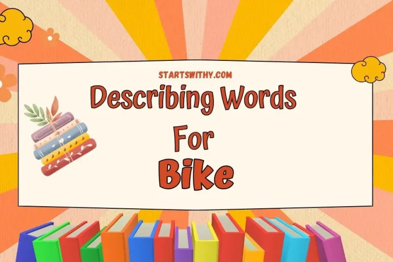 Describing Words for Bike - Examples of Adjectives