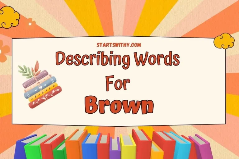 Brown Adjectives: Describing Words & Examples