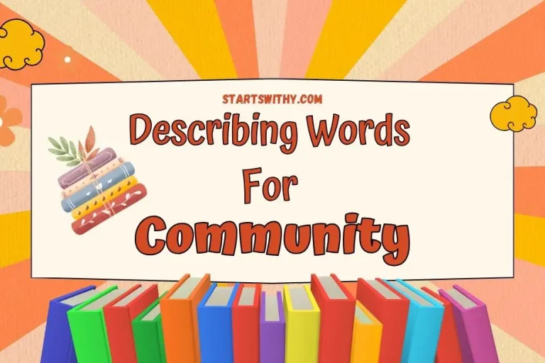 Describing Words for Community: Examples & Adjectives