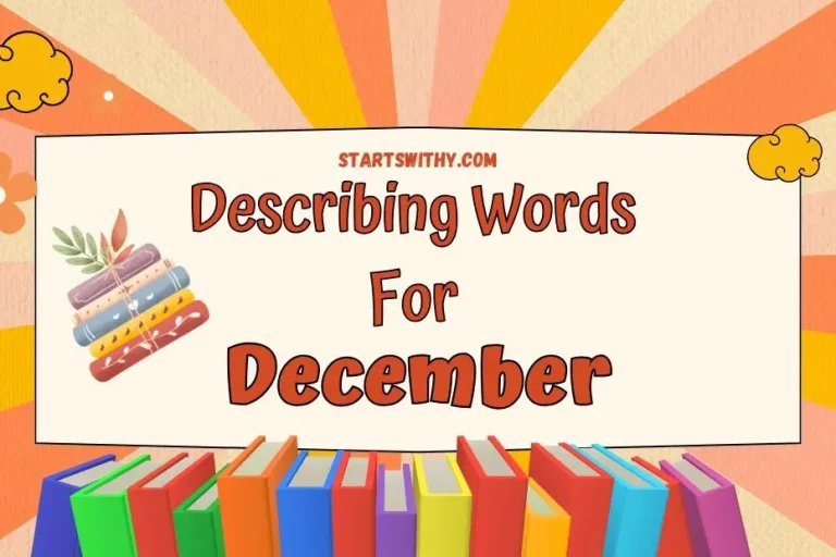 December Adjectives - Describing Words & Examples