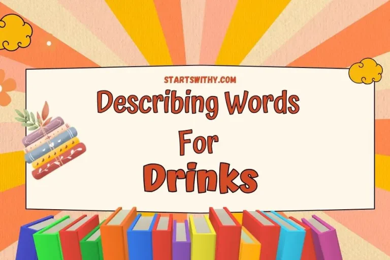 Describing Words for Drinks - Examples and Adjectives