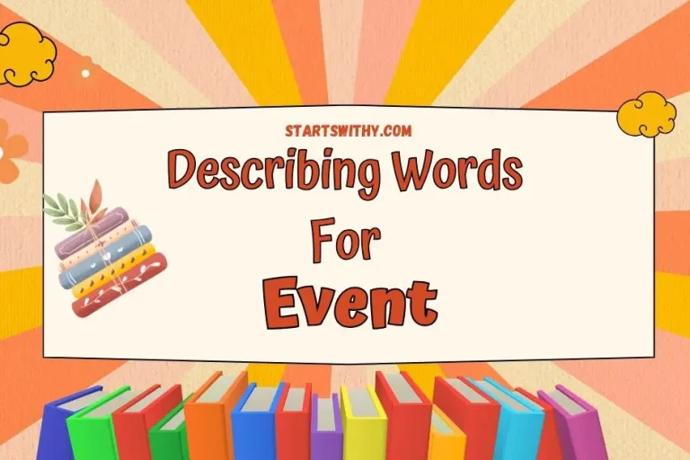 Event Adjectives: Describing Words with Examples