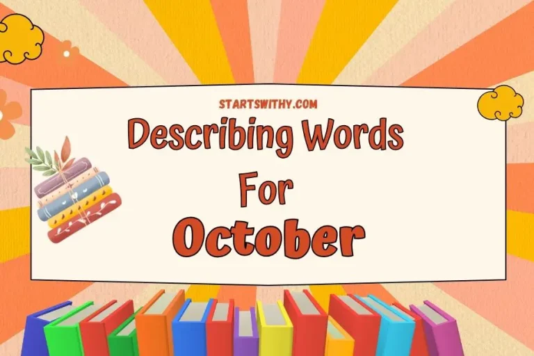 October Adjectives: Describing Words With Examples