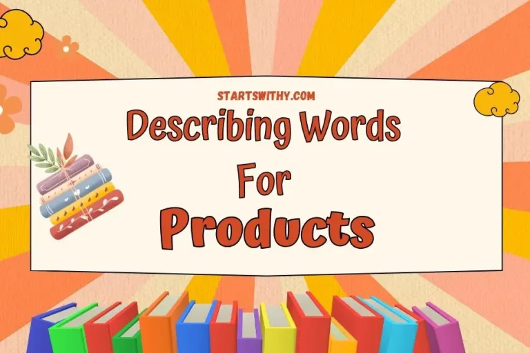 Describing Words for Products: Examples & Adjectives