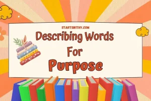 Describing Words for Purpose - Examples of Adjectives