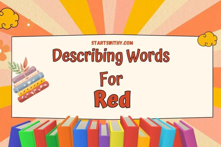 Red Adjectives: Describing Words with Examples