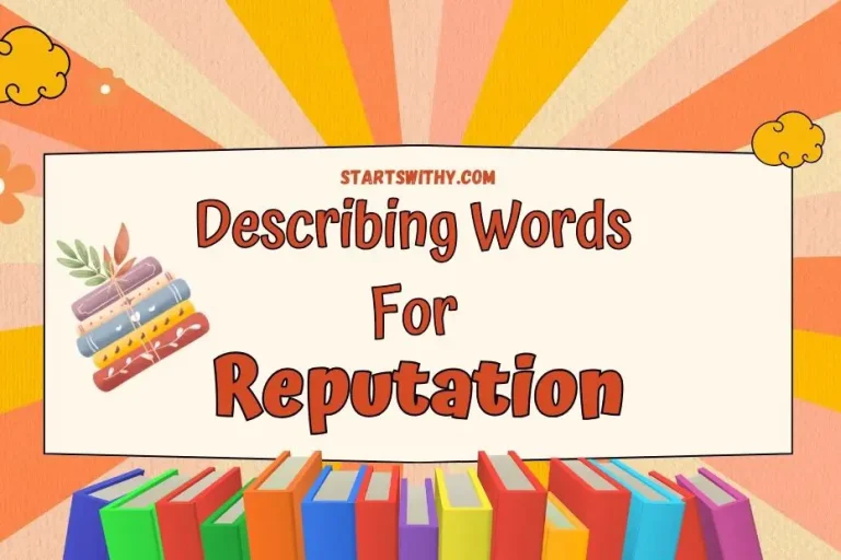 Describing Words for Reputation: Examples & Synonyms