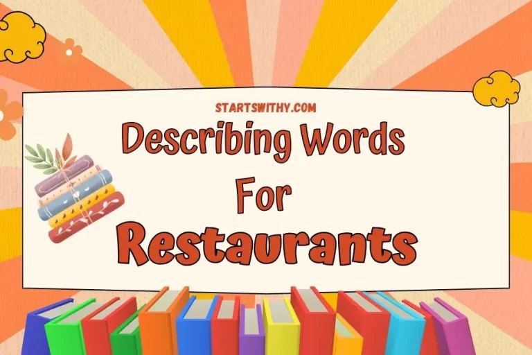 Describing Words for Restaurants - Examples