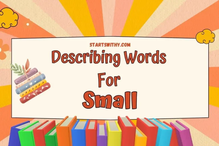 Small Adjectives | Describing Words for Small - Examples