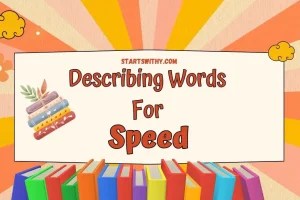 Speed Adjectives: Describing Words With Examples