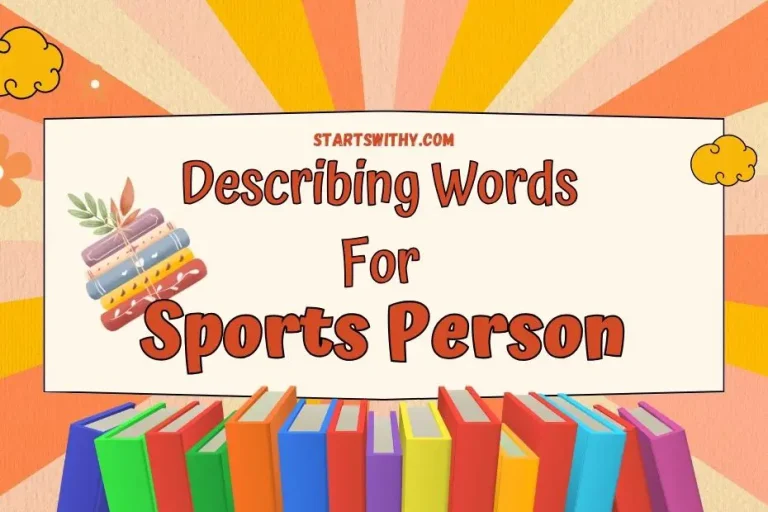 Describing Words for Sports Person: Examples & Synonyms