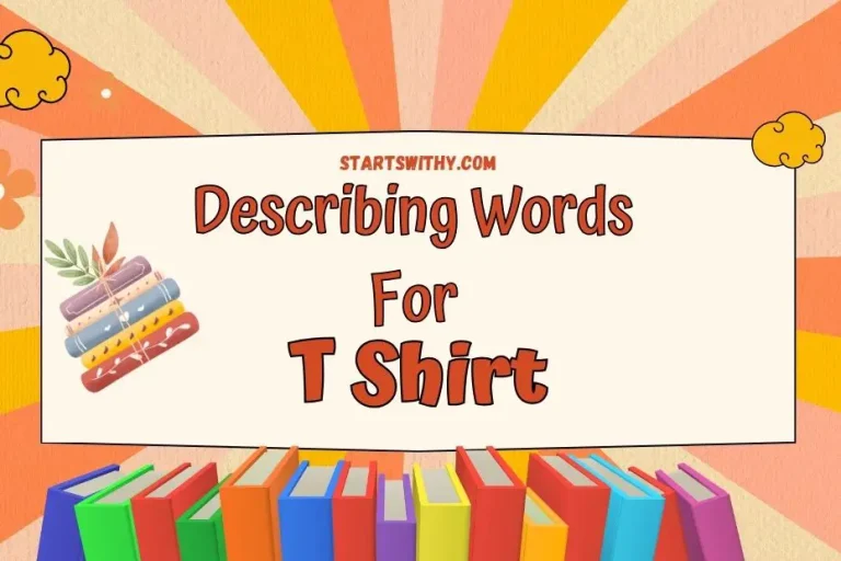 Describing Words for T-Shirt: Examples and Adjectives