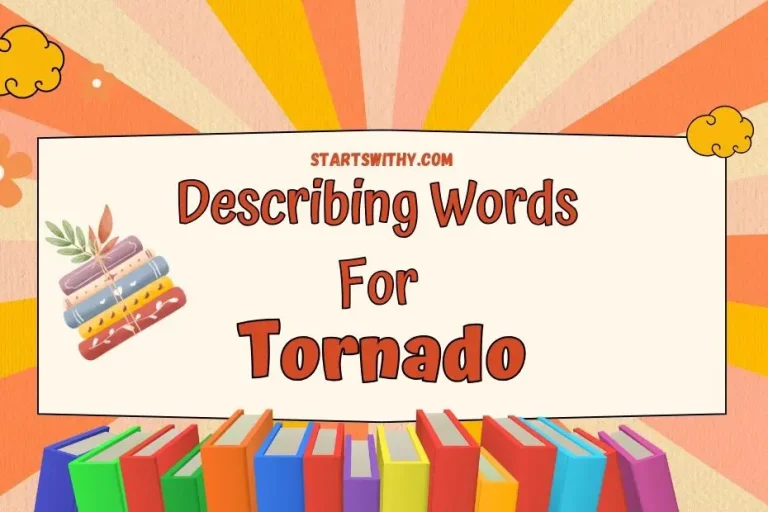 Describing Words for Tornado - Examples for a Powerful Force