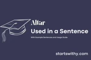 ALTAR in a Sentence Examples: 21 Ways to Use Altar