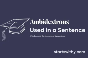AMBIDEXTROUS in a Sentence Examples: 21 Ways to Use Ambidextrous