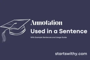 ANNOTATION in a Sentence Examples: 21 Ways to Use Annotation