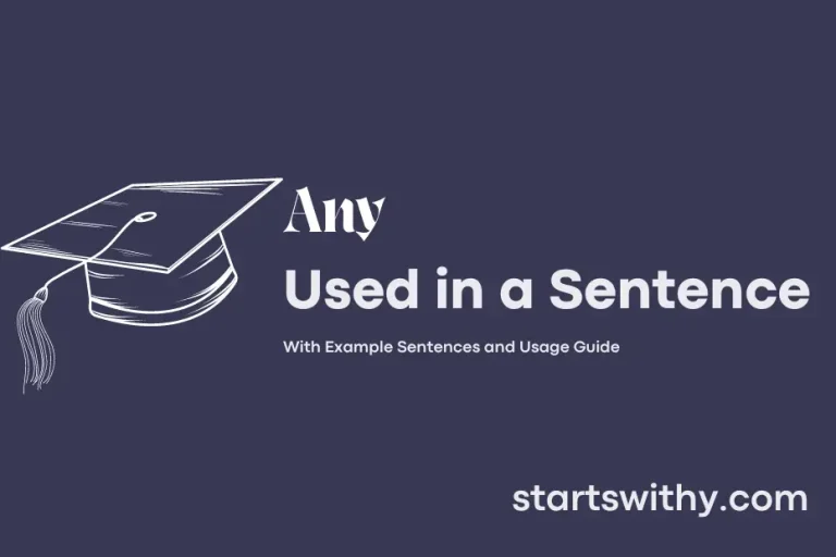 ANY in a Sentence Examples: 21 Ways to Use Any
