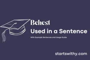 BEHEST in a Sentence Examples: 21 Ways to Use Behest