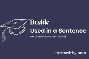BESIDE in a Sentence Examples: 21 Ways to Use Beside