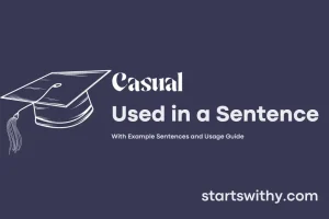 CASUAL in a Sentence Examples: 21 Ways to Use Casual